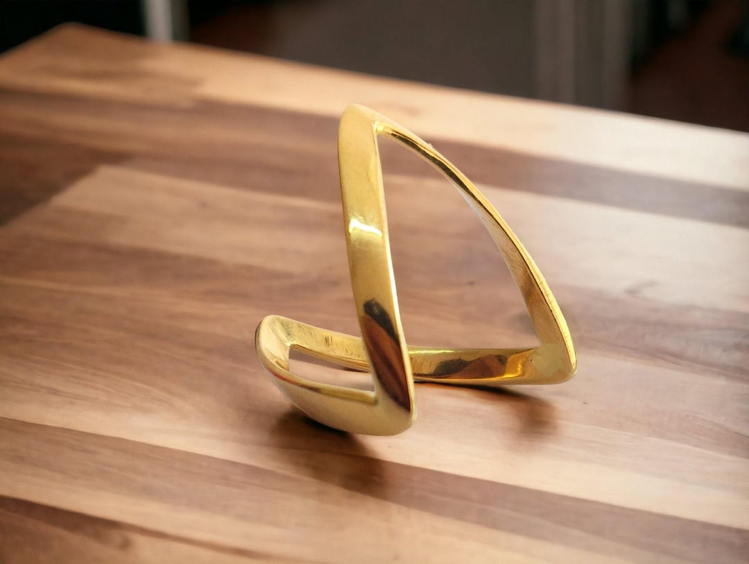 14K Gold V Shape Chevron Ring, Solid Wishbone Ring, Minimal Stacking ...