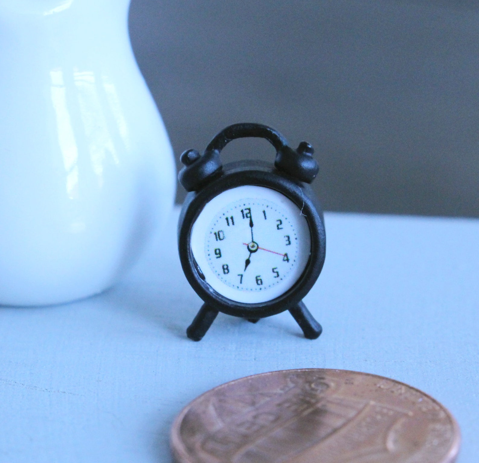 1:12 Dollhouse Miniature Table Clock Miniature Clock - Etsy