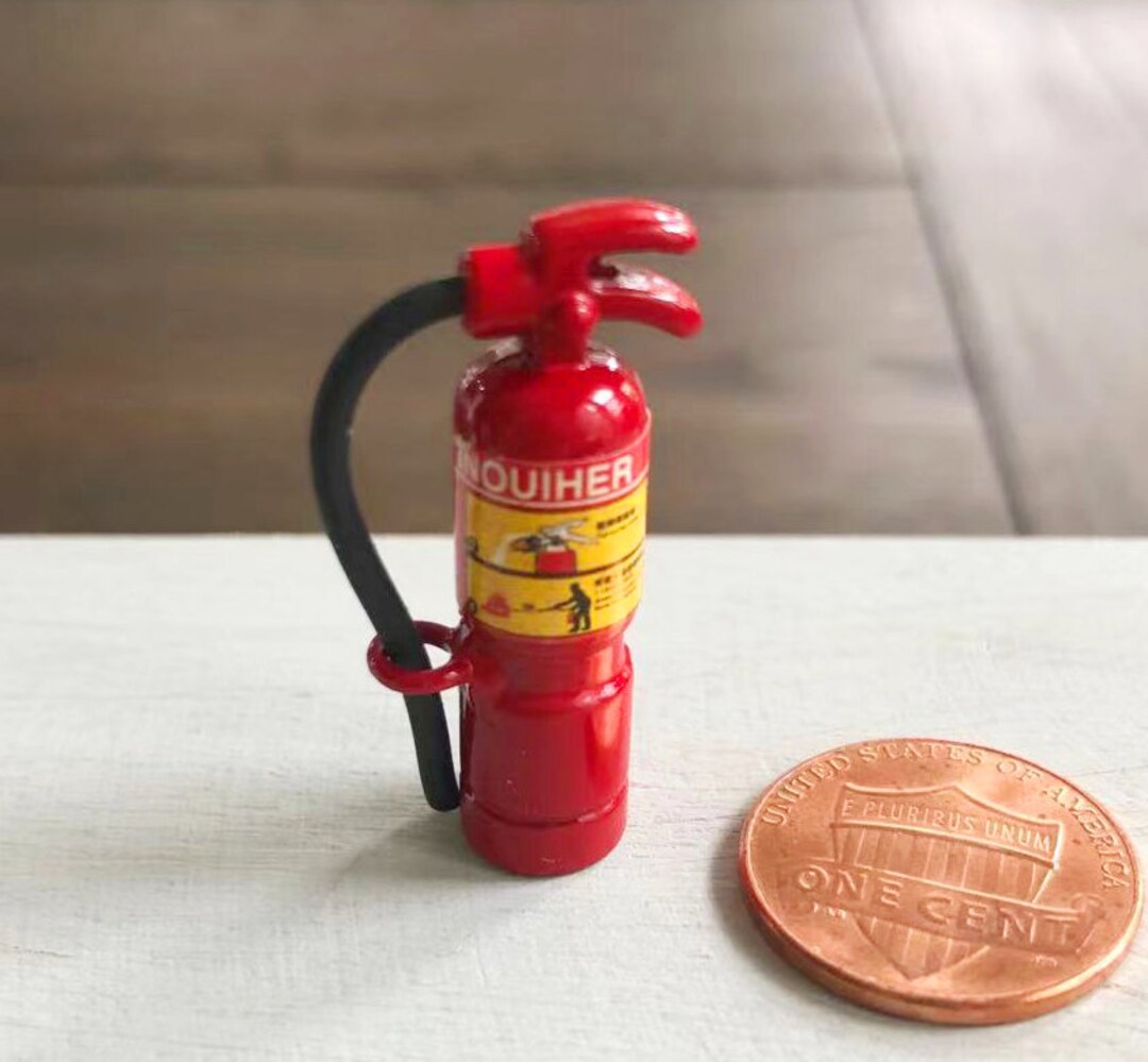 Extintor de incendios en miniatura para casa de muñecas - Etsy España