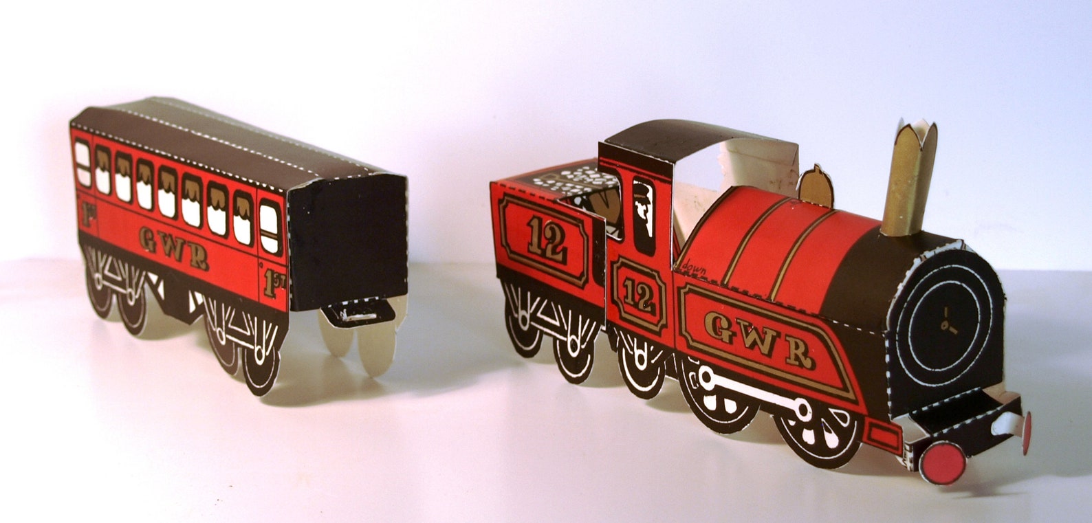 Great Western Railway Train Cardboard Cutout Toy 1981 | Etsy