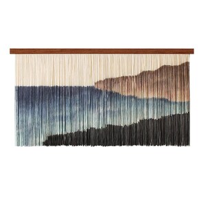 Ocean Mountain Macrame Wall Hanging, Large Scenery Wall Art Decor,bohemian Macrame Wall Art ...