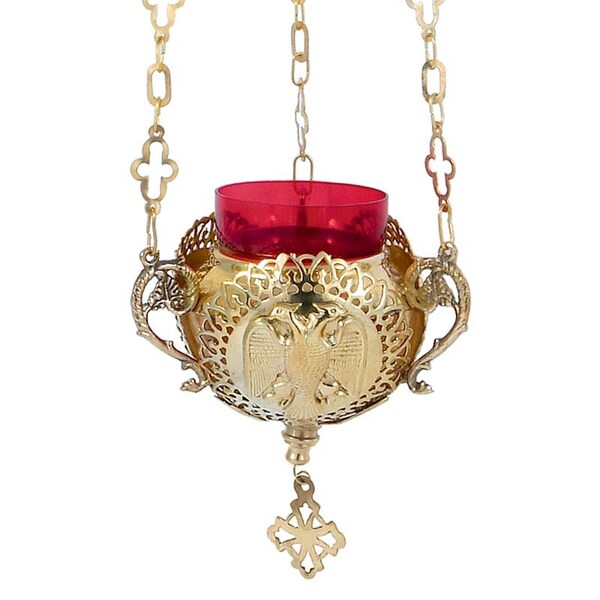 Brass Christian Hanging Lamp - Etsy