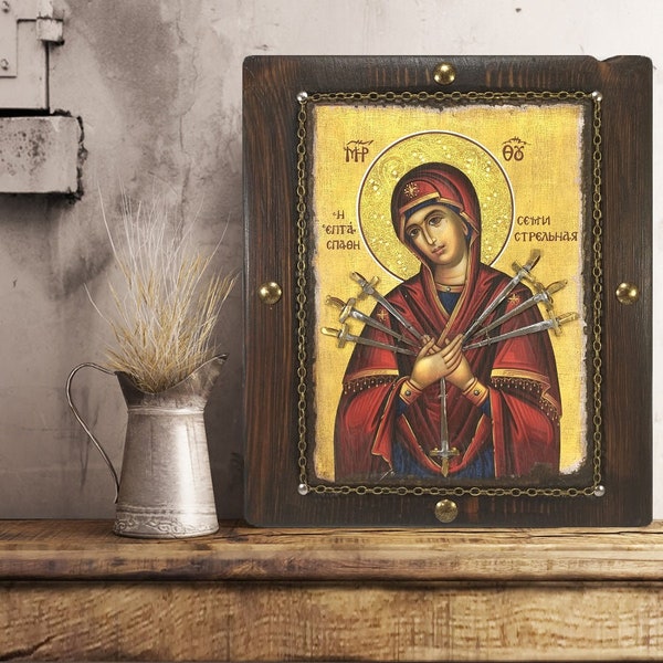 Seven Swords Orthodox Icon - Etsy