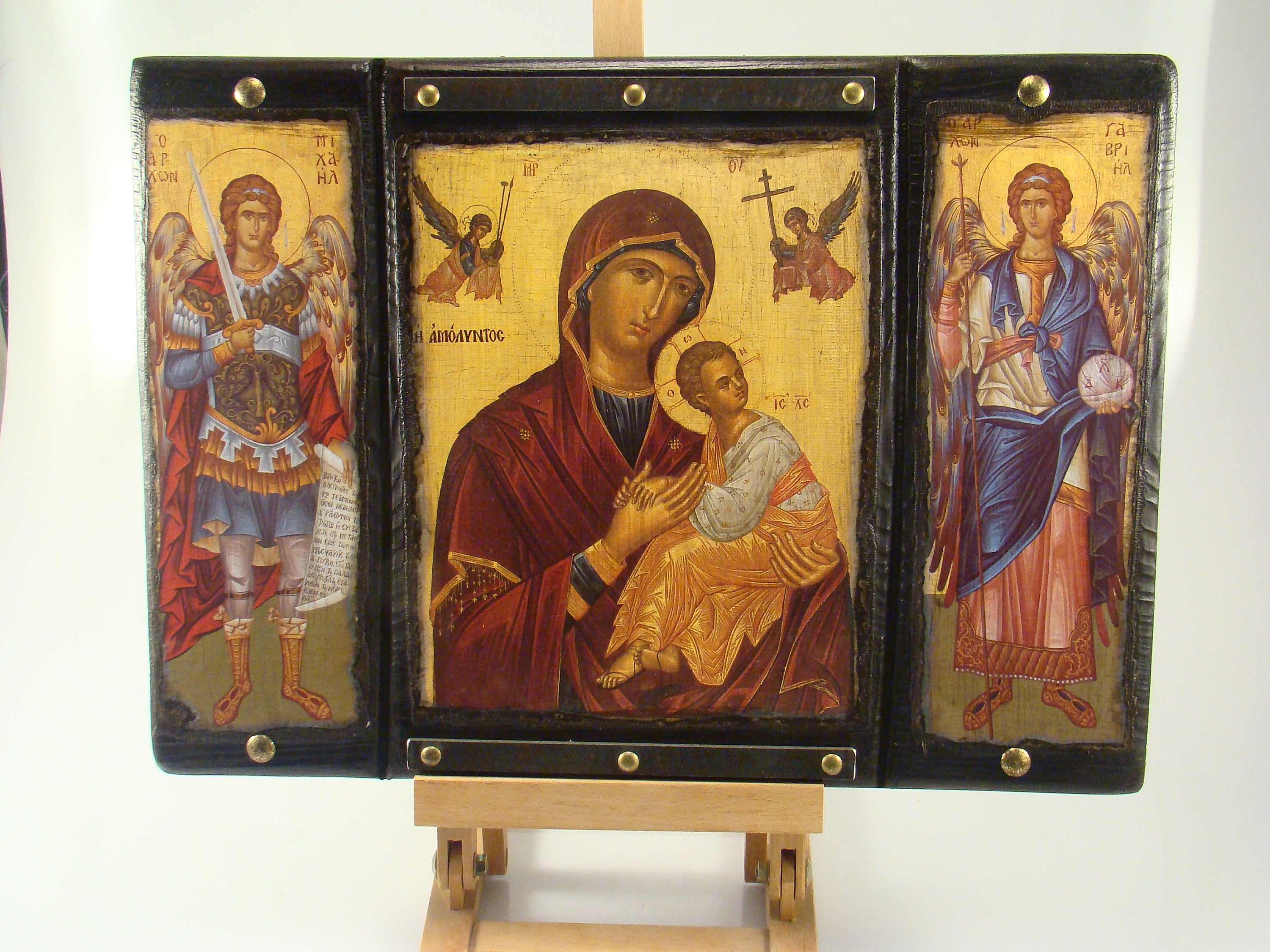 Virgen María icono bizantino Theotokos la Inmaculada y los - Etsy España