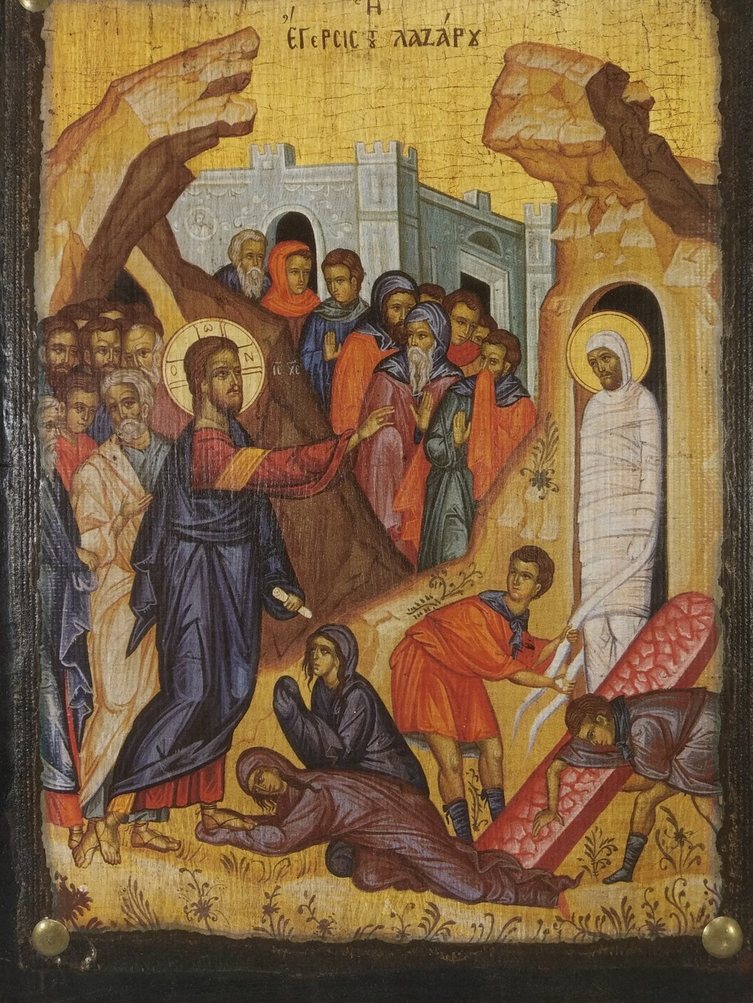 Lazarus Uprising, the Resurrection of Lazarus, Handmade Wooden ...