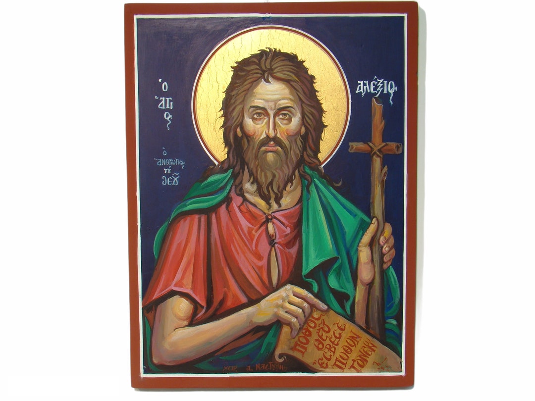 Hand-painted Byzantine Icon: Saint Alexios, Egg Tempera on Aged Wood - Etsy