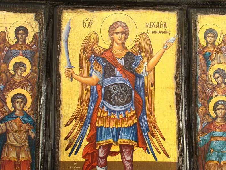 Archangel Michael the Panormitis Synaxis of the Archangels | Etsy
