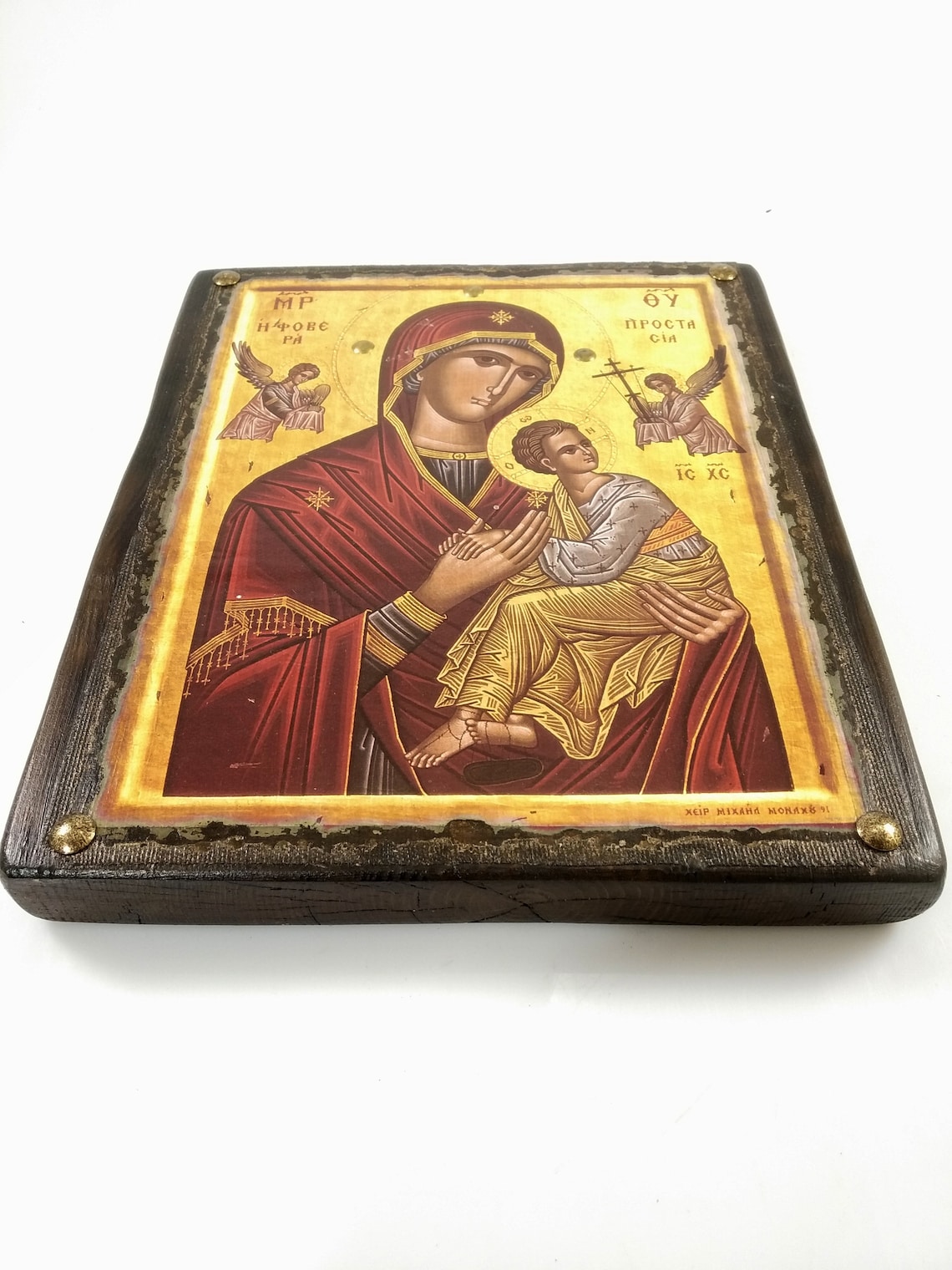 Virgin Mary the Great Protection Handmade Byzantine Icon - Etsy