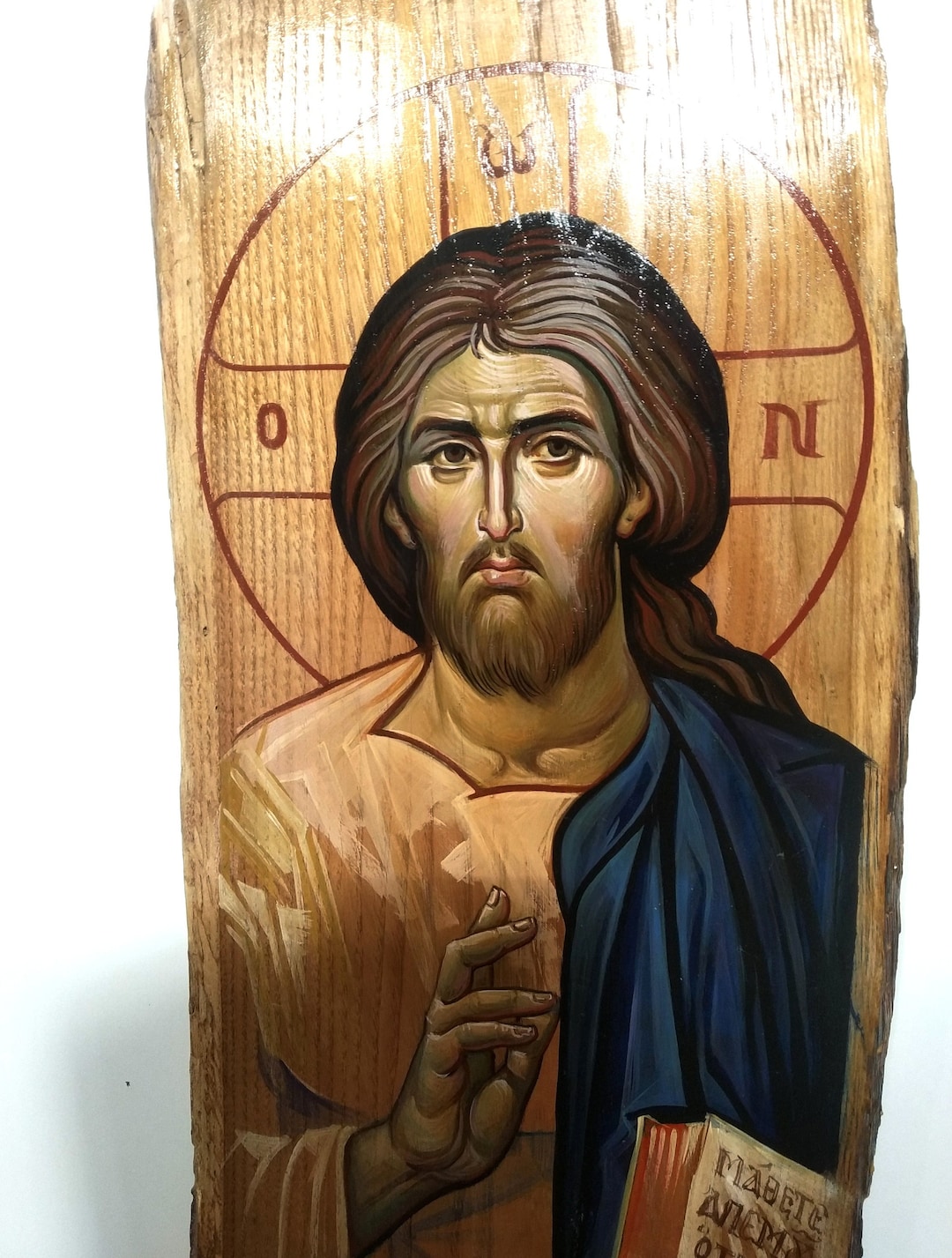 Jesus Crist Blessing Hand Painted Byzantine Icon, Christian Gifts ...