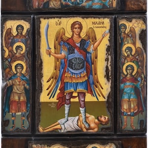 Archangel Michael the Panormitis, Synaxis of the Archangels, Handmade ...