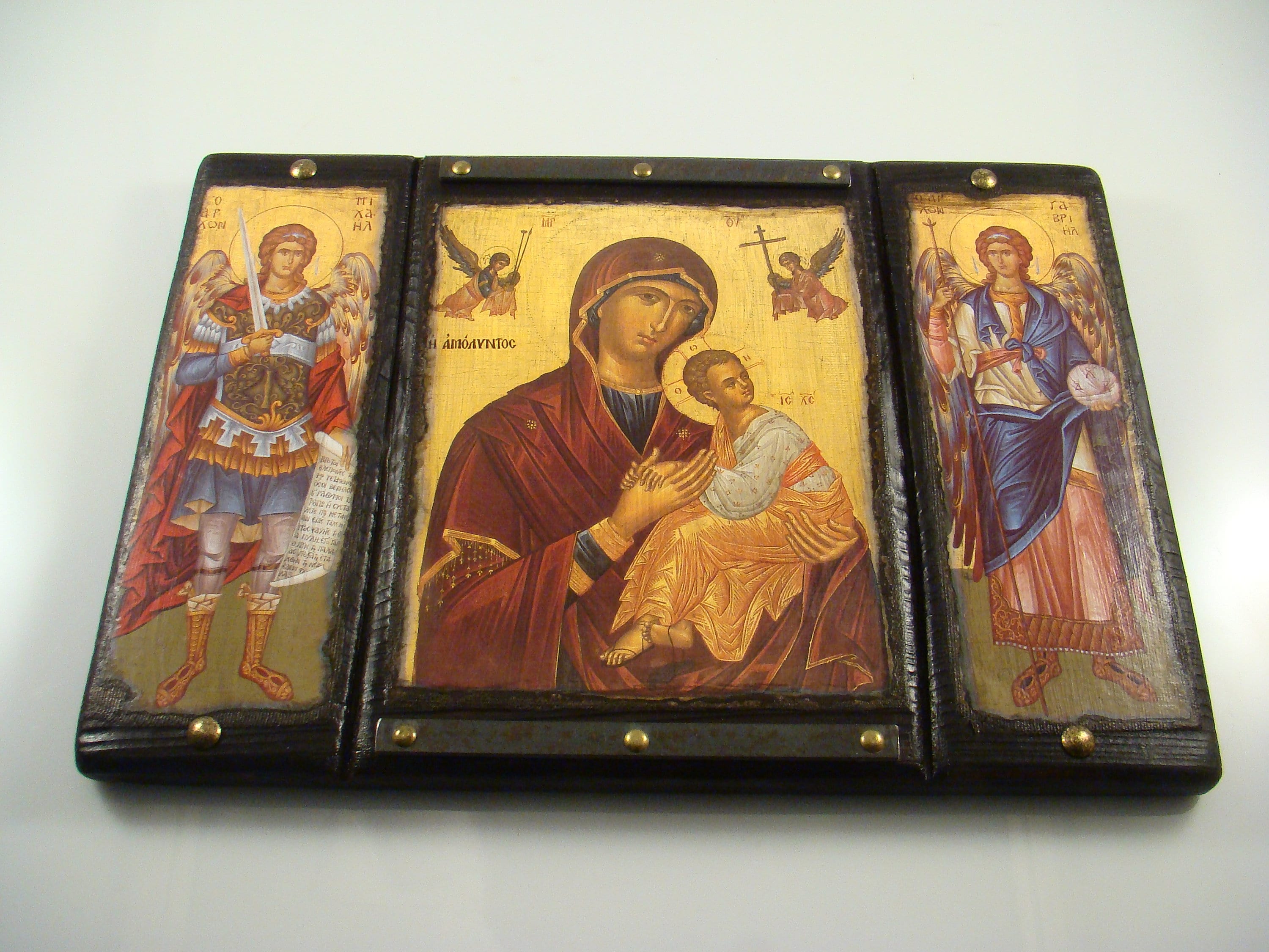 Virgen María icono bizantino Theotokos la Inmaculada y los - Etsy España