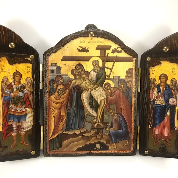 Triptych Icon - Etsy