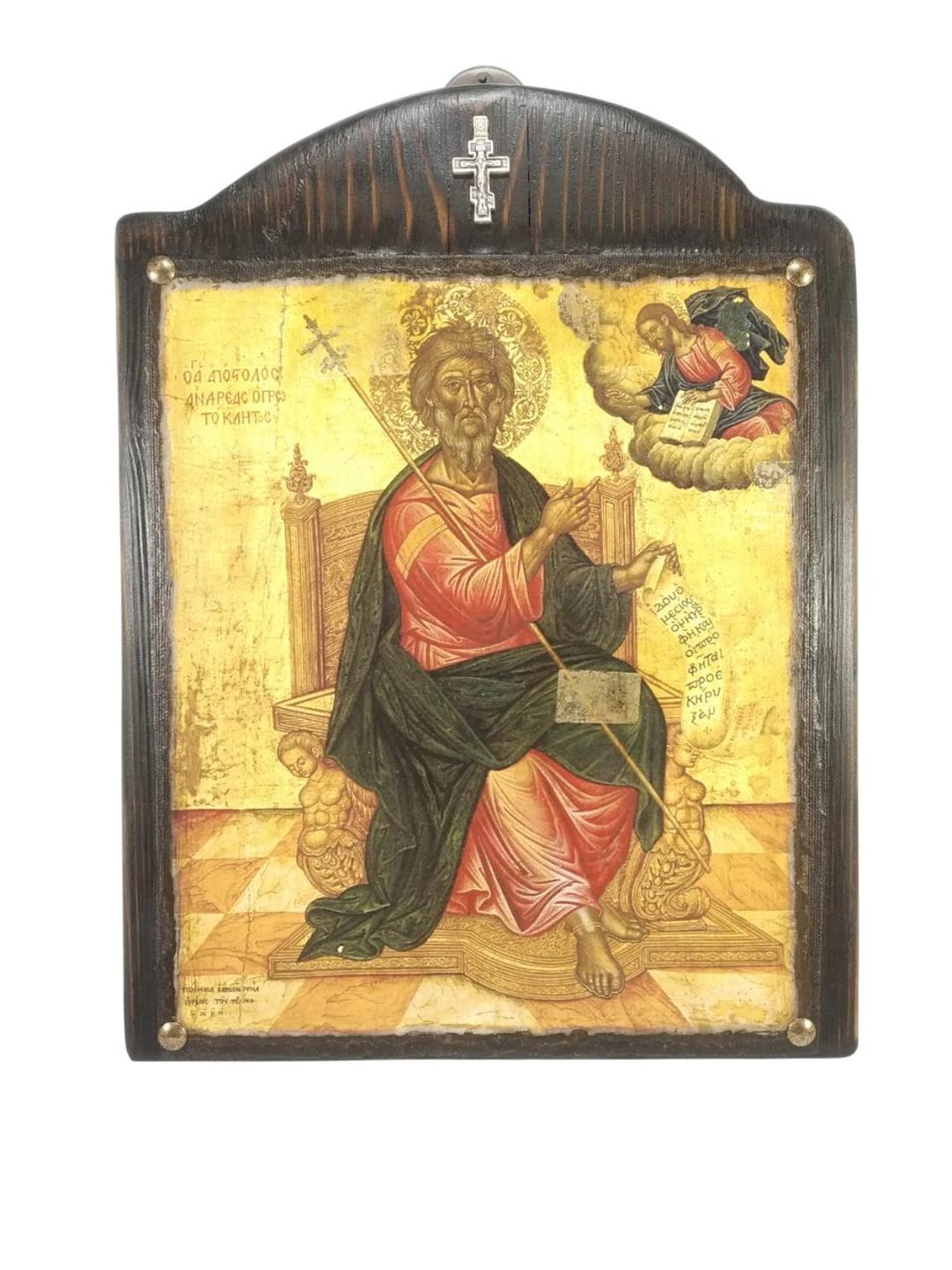 Handmade Saint Andrew Icon: Byzantine Orthodox Religious Gift - Etsy
