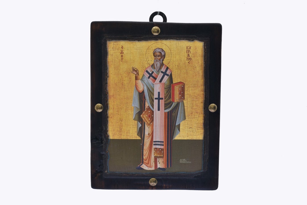 Saint Cyprian, Handmade Wooden Icon, Orthodox Icons, Byzantine Icon ...