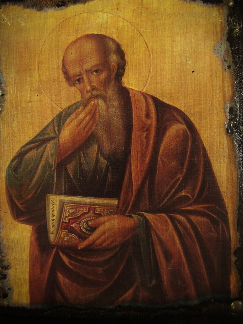 John Apostle Evangelist of Patmos Saint John the Presbyter - Etsy