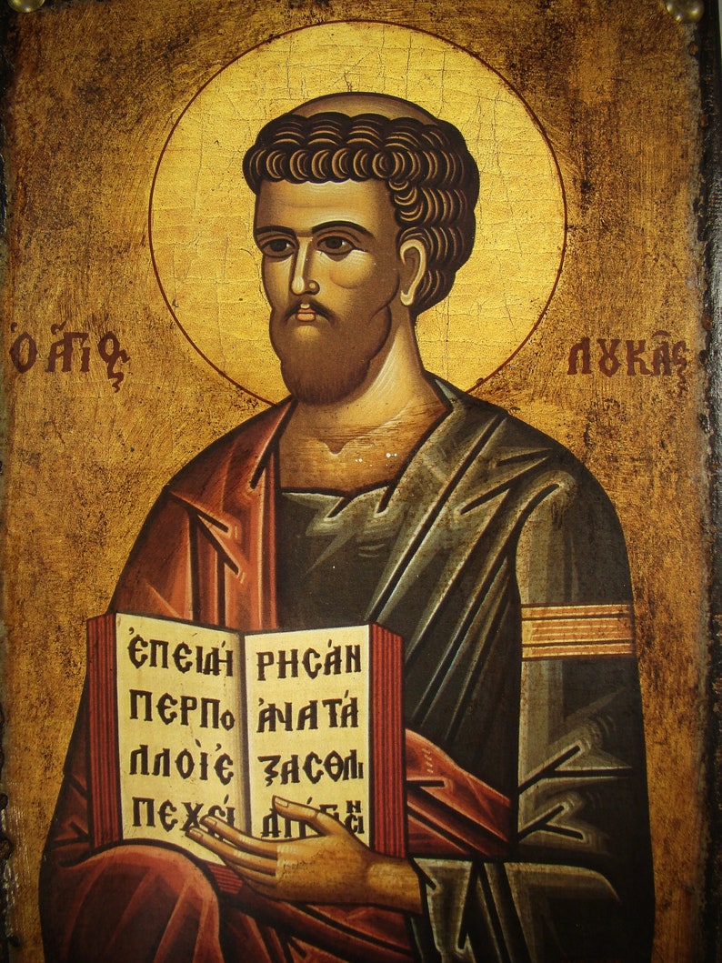 Heiliger Lukas / Heiliger Lukas der Evangelist / Byzantinische - Etsy.de