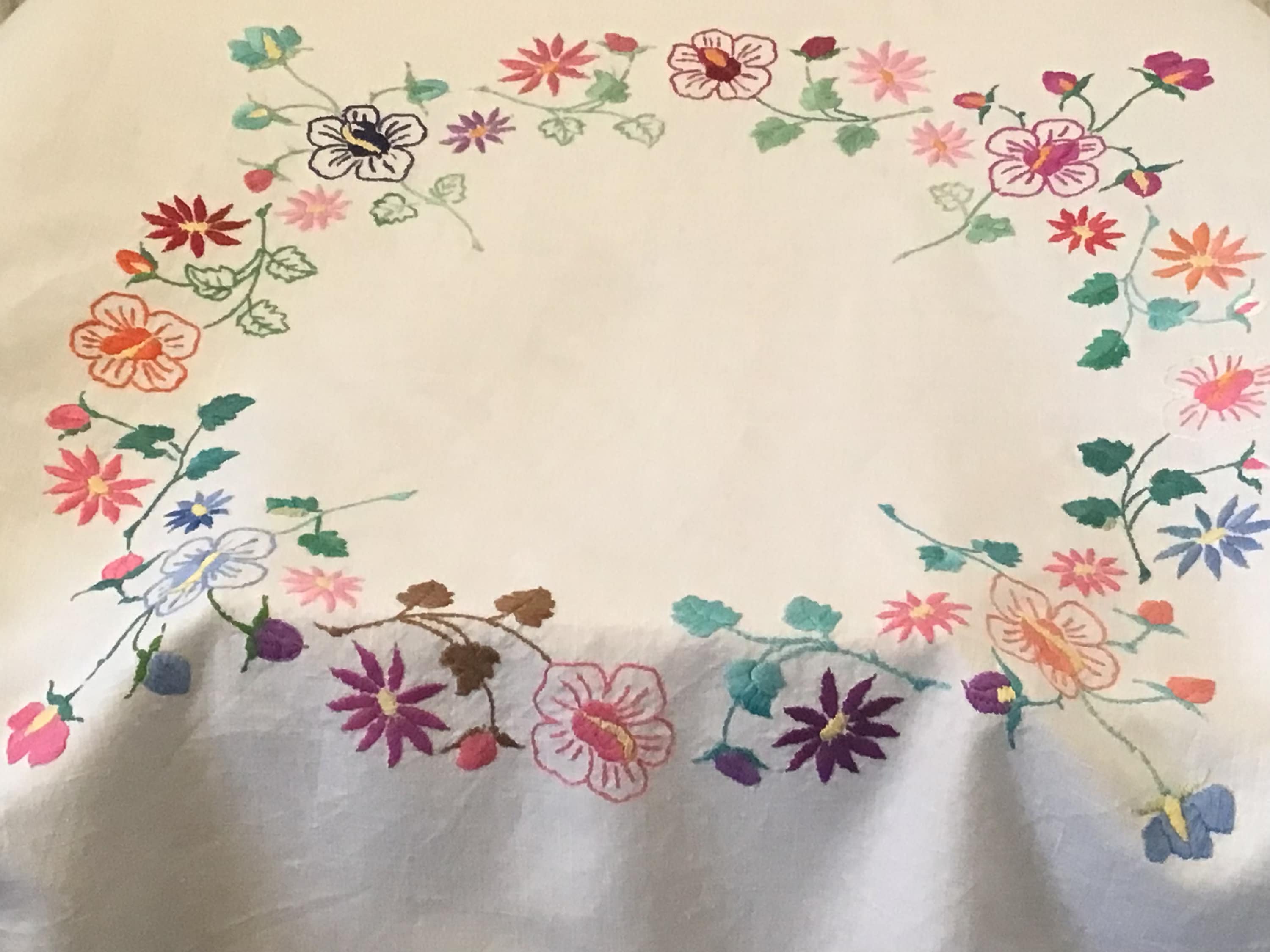 Simple Hand Embroidery Designs For Tablecloth