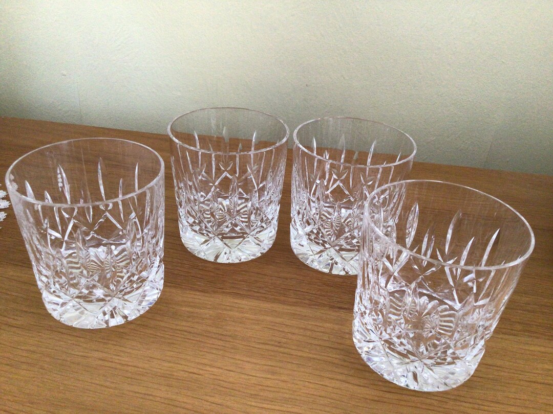 Stuart Crystal Large Whiskey Glasses. Set of Four. Perfect Unused ...