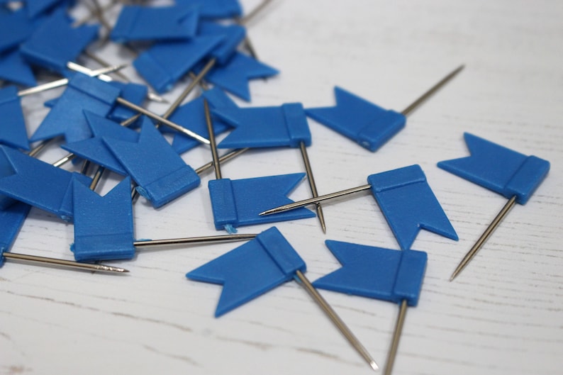 Flag Pins Map Indicator Marker Cork Notice Board Travel Planner 7 ...