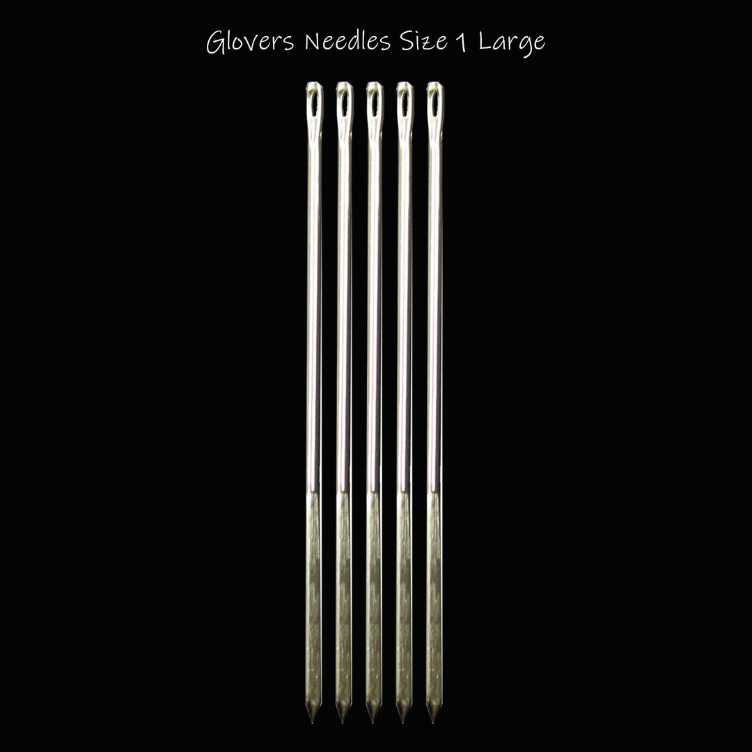 Crafty Hand Sewing Needles Glovers Leather Suede Vinyl Sew Size 1 Large ...