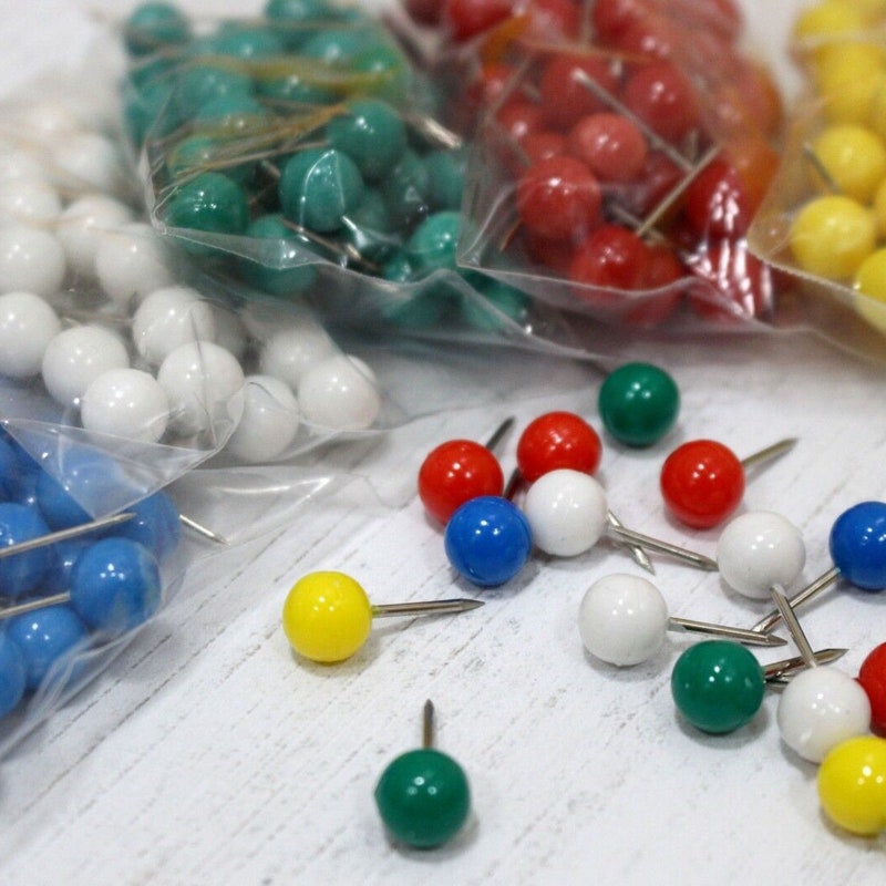 Decorative Map Push Pins - Etsy UK