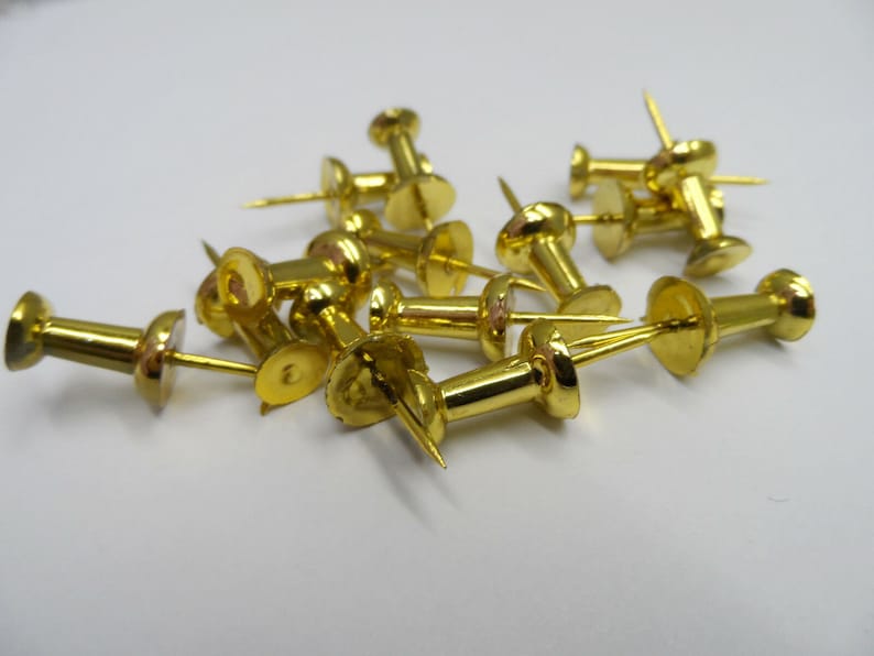 Metallic Push Pins Single Coloured Option for Art Craft and Cork Notice ...