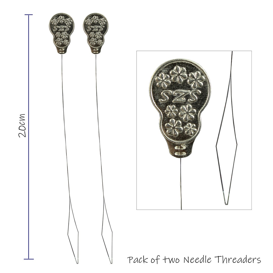 Nurge Long Punch Needle Threader for Fine Embroidery Thread 20cm 8 ...