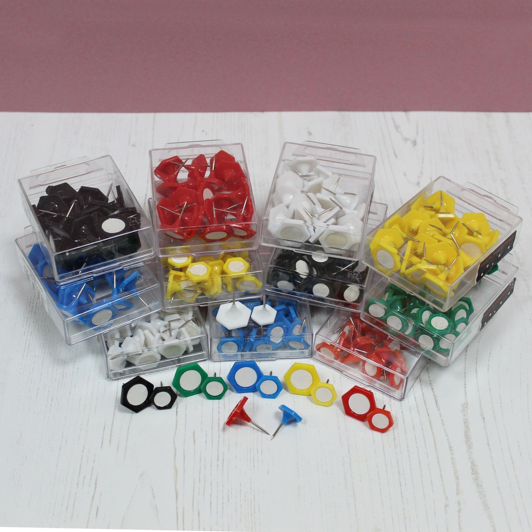 Write on Indicator Push Pins Flag Map Marker Cork Notice Board 2 Sizes ...