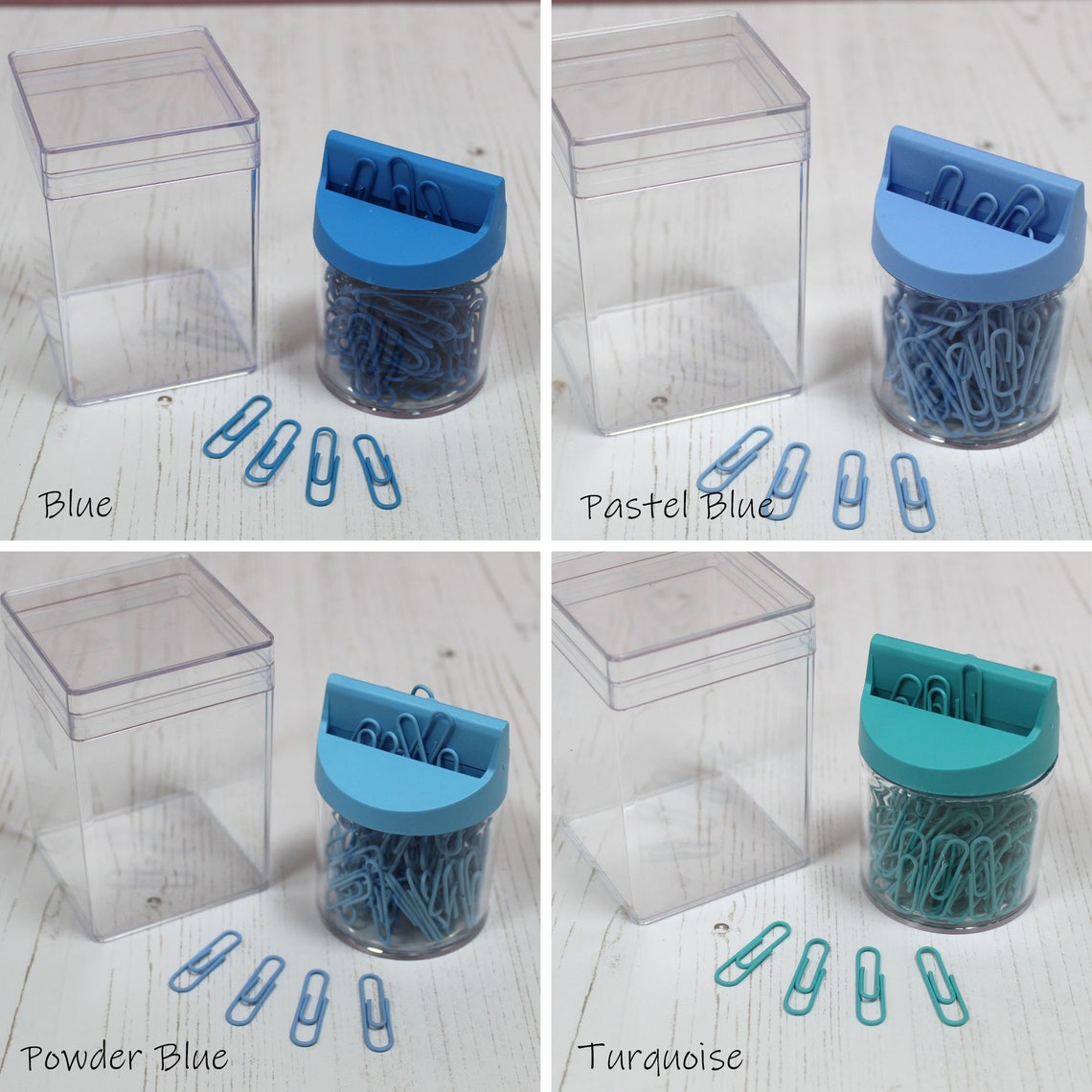 Paper Clip Dispenser Pot With Magnetic Top Office & School Desk ...
