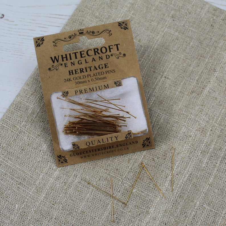 Whitecroft Heritage Dressmakers Straight Pins Nickel Brass - Etsy