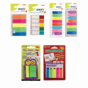 Stick’n Sticky Post Script Film Index Bookmark Tabs Flags Stick ...