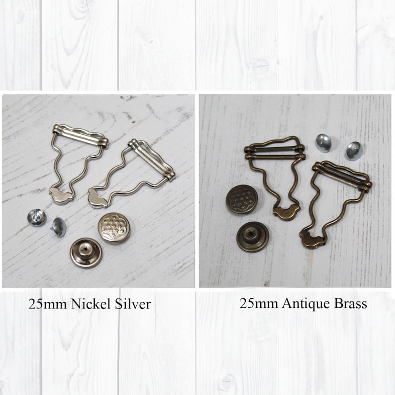 Dungaree Bib and Brace Clips Clasp 2 Sizes With Jeans Buttons and ...
