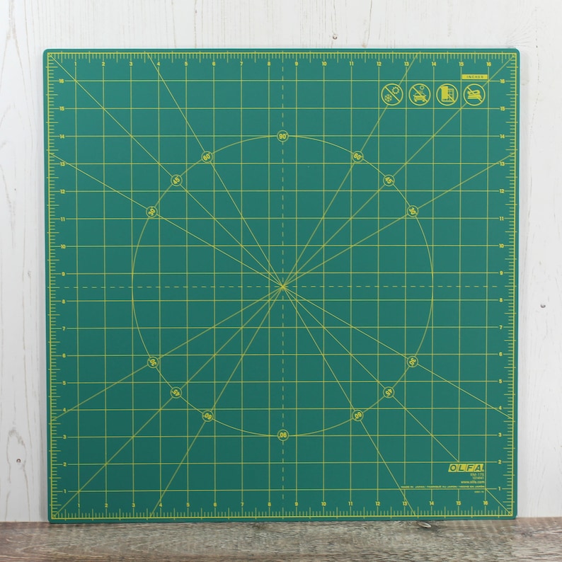 OLFA Rotating Cutting Mat Green Rotary Self Healing 17 Craft - Etsy