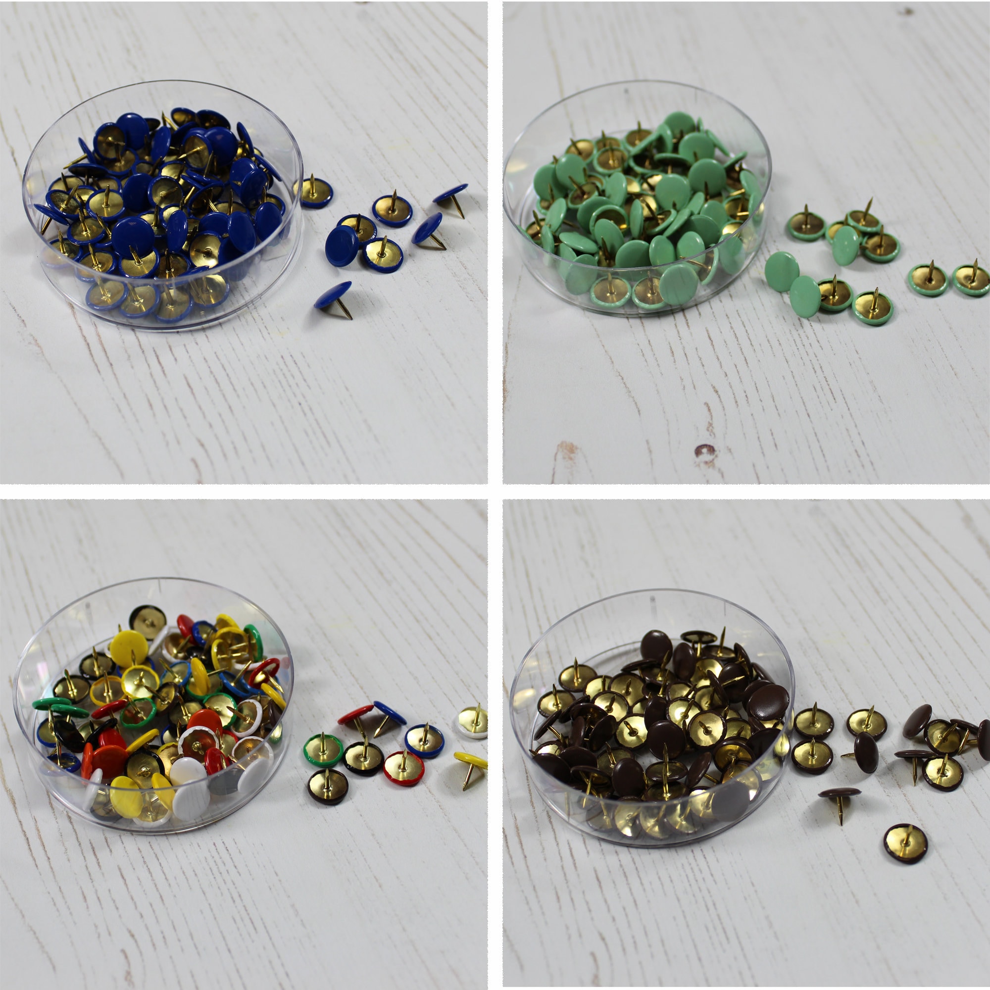 Coloured Drawing Pins 18 Colour Options and Assorted Tumb - Etsy