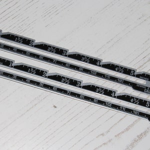 Sewing & Knitting Gauge Size Measure Ruler With Sliding Adjustable ...