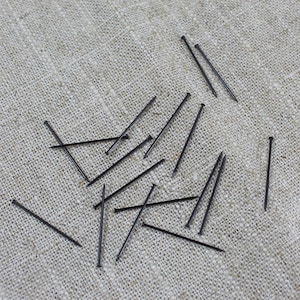 Whitecroft Heritage Dressmakers Straight Black Display Pins 26mm X 0 ...
