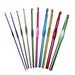 Coloured Crochet Hooks Aluminium Metal Bright Colours in 10 Sizes and ...