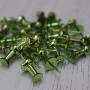 Metallic Push Pins Single Coloured Option for Art Craft and Cork Notice ...