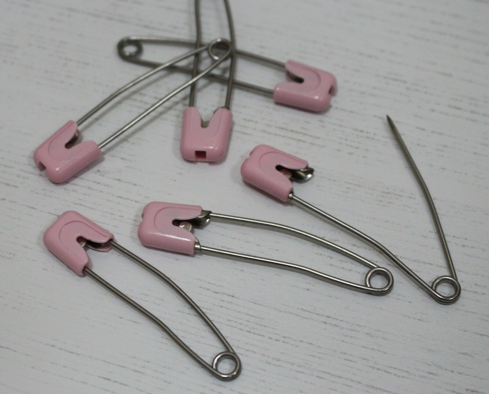 Quality Nappy Pins Baby Safety Snap Lock Plastic Cap Diaper - Etsy UK