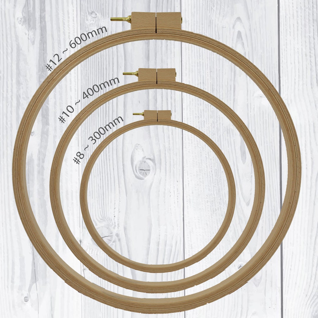 Wooden Quilting Hoops Set of 3 Beech Wood Nurge Quilt Embroidery Rings ...