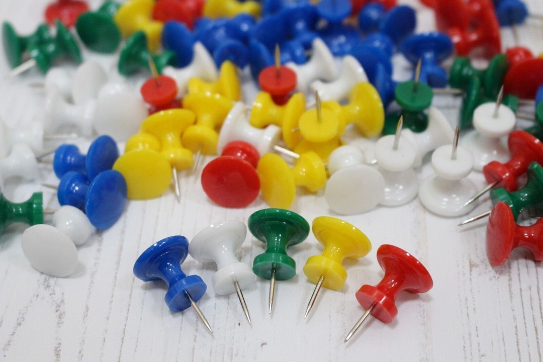 Giant Jumbo Push Pins 6 Coloured Options for Craft Office & Cork Notice ...