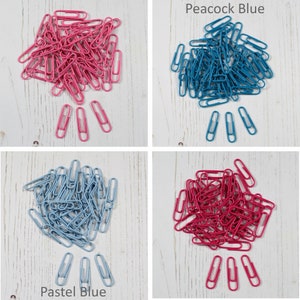 Paper Clips 28mm 18 Coloured Options + Assorted Colours in a Neat ...