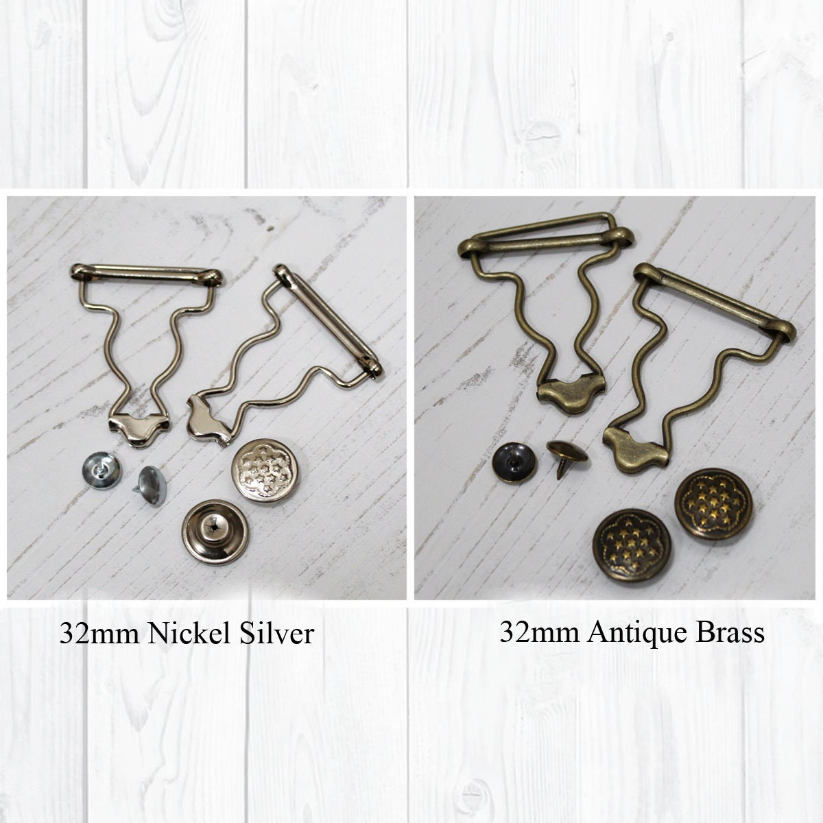 Dungaree Bib and Brace Clips Clasp 2 Sizes With Jeans Buttons and ...