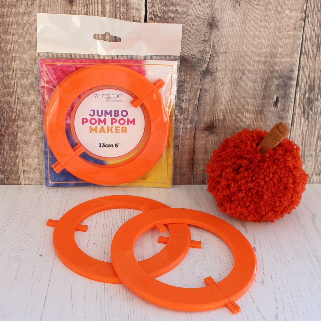 Large Jumbo Split Pom Pom in 2 Parts for Easy Making of 13cm 5" Pom ...