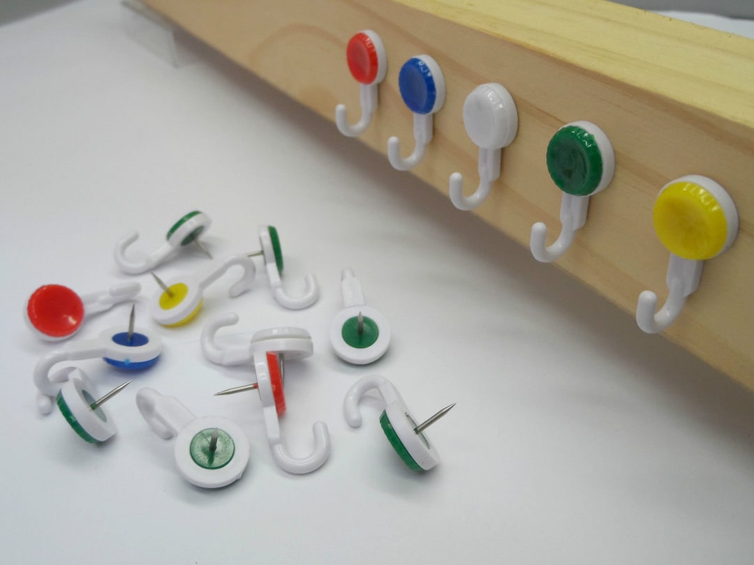 Push Pins Hooks for Cork Notice Boards, Walls, Doors and Key Hanging - Etsy