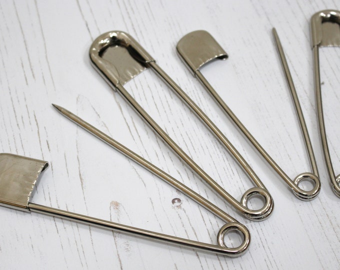 Extra Large Giant Jumbo Laundry Safety Pins 4 and 5 Inch 110mm and ...
