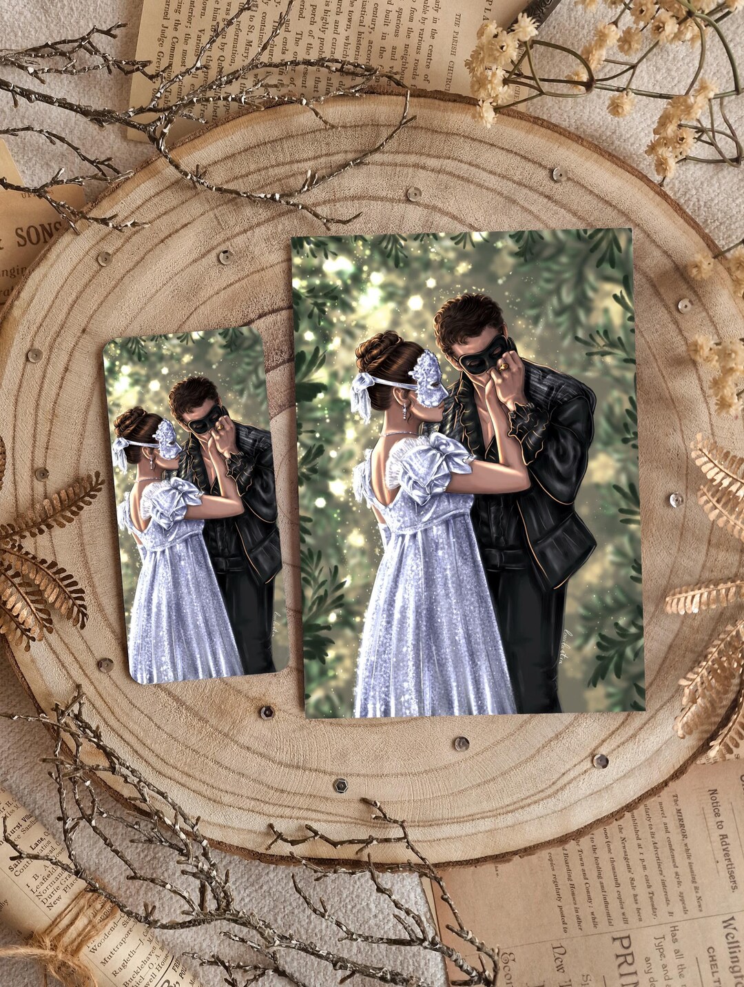 Benedict Bridgerton & Sophie, Print, Bookmark - Etsy