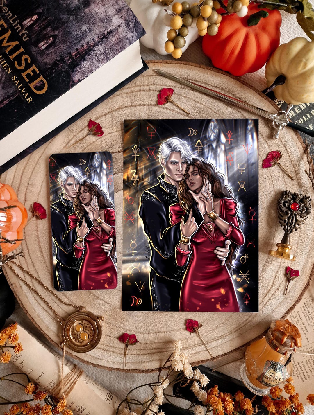 Alchemized, Helena & Kaine, Print/bookmark. Book Accessories. - Etsy