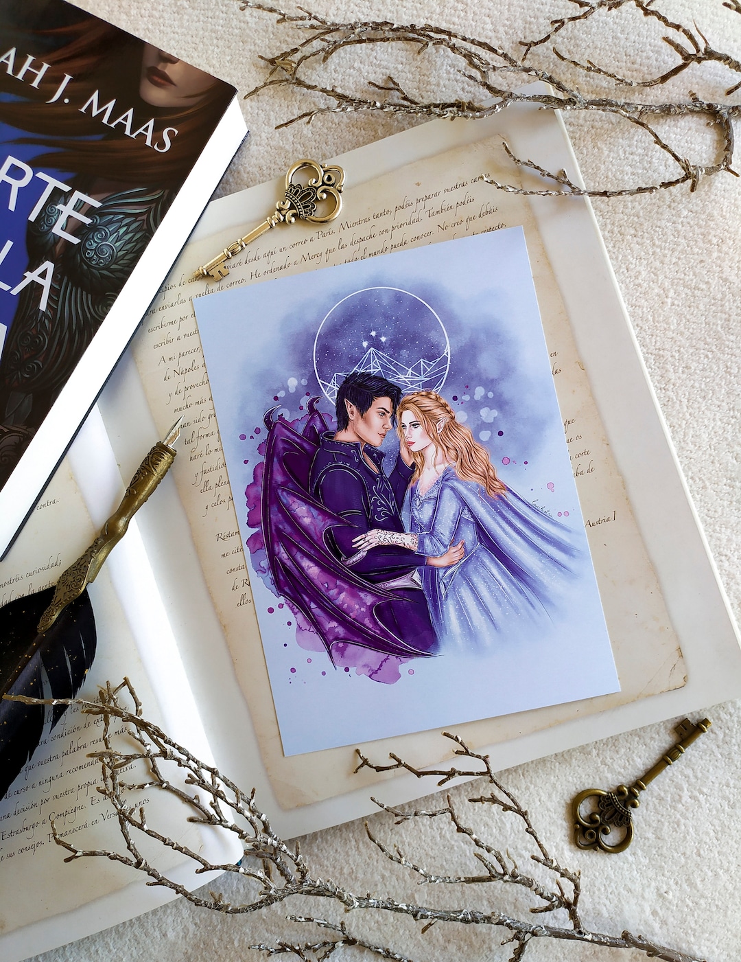 Feyre & Rhysand Print - Etsy