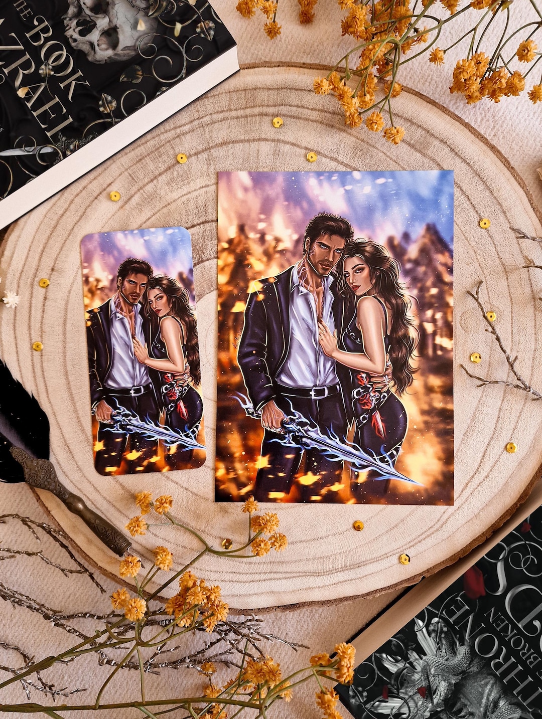 Dianna & Samkiel, Print/bookmark, the Book of Azrael, Book Accessories ...